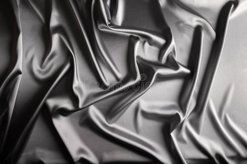 Shiny silber satin. stock photo. Image of color, drapery - 116205744