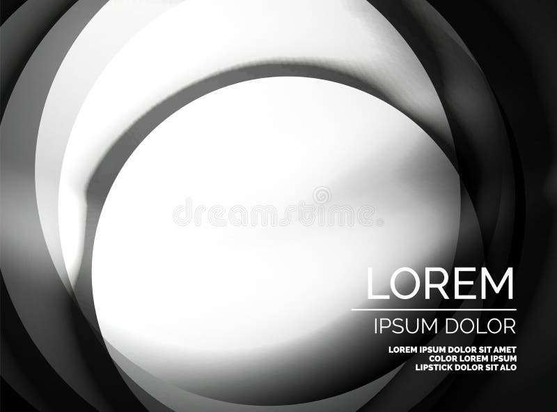 Shiny Silk Wave Template, Color Satin with Effects, Vector Abstract ...