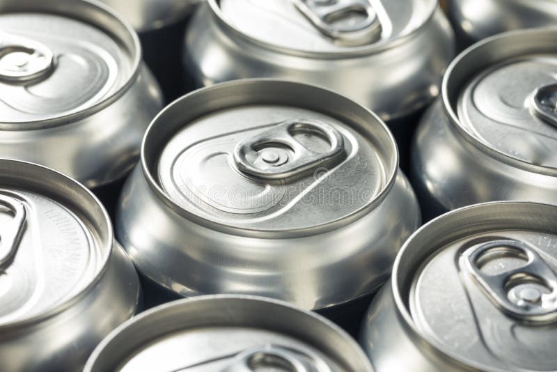 Shiny Silver Aluminum Soda Cans Stock Photo - Image of soda, food ...