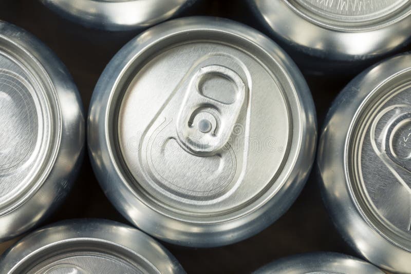 Shiny Silver Aluminum Soda Cans Stock Image - Image of pack, steel ...