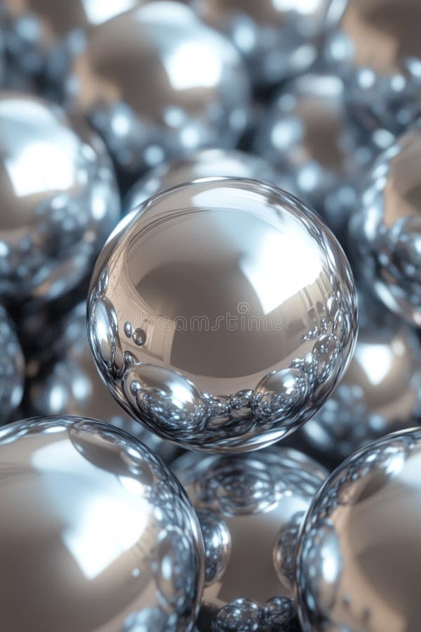 Shiny Silver Balls stock photo. Image of silver, supplies - 376443696
