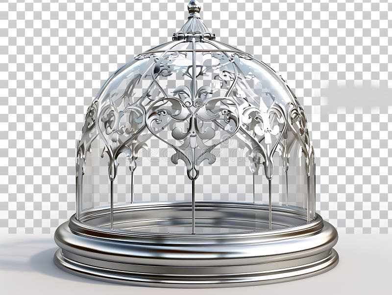 Shiny Silver Cloche in Realistic High Resolution Stock Illustration ...
