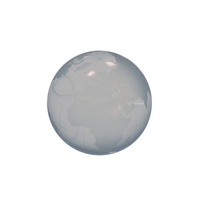 Shiny Silver Earth Globe stock illustration. Illustration of nation ...