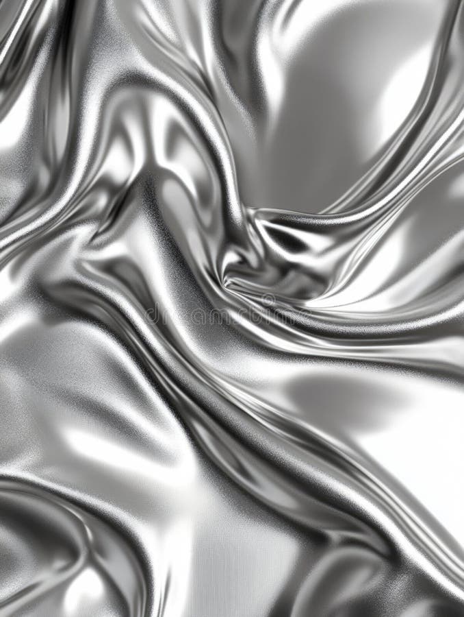 Shiny Silver Fabric Close Up Stock Photo - Image of shiny, material ...