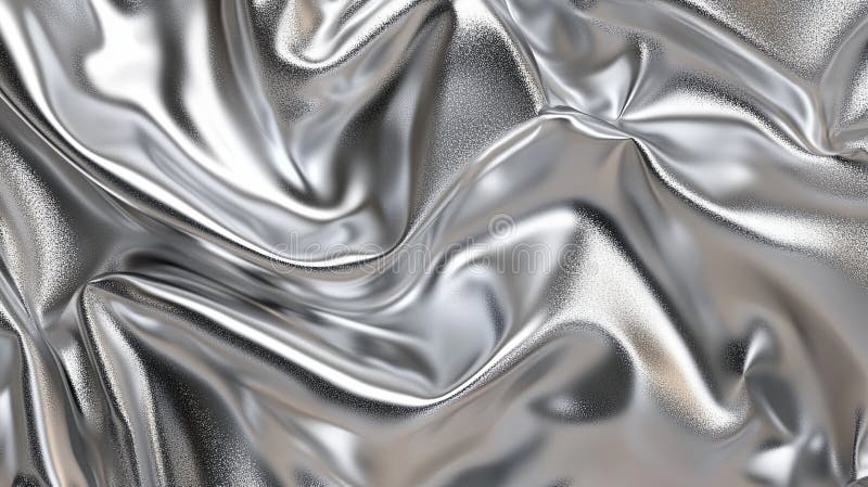 A Shiny Silver Fabric with a Pattern of Dots. Quality Stock ...