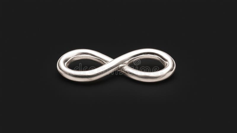 A Shiny Silver Infinity Symbol. Stock Photo - Image of loop, silver ...
