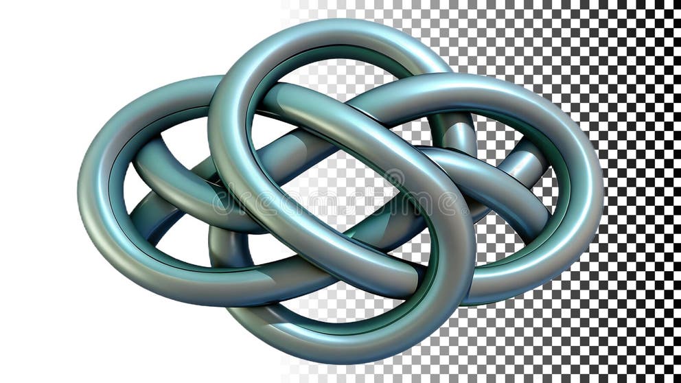 Silver Knot, Metal Knot, Interwoven Knot, Decorative Knot, Abstract ...