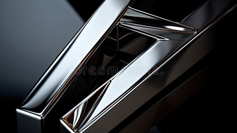 Shiny silver lettering stock illustration. Illustration of embossed ...