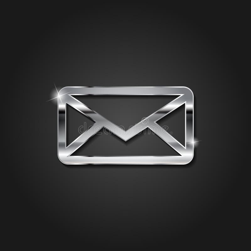 Email Icon Isolated on White Background from Advertising Collection ...