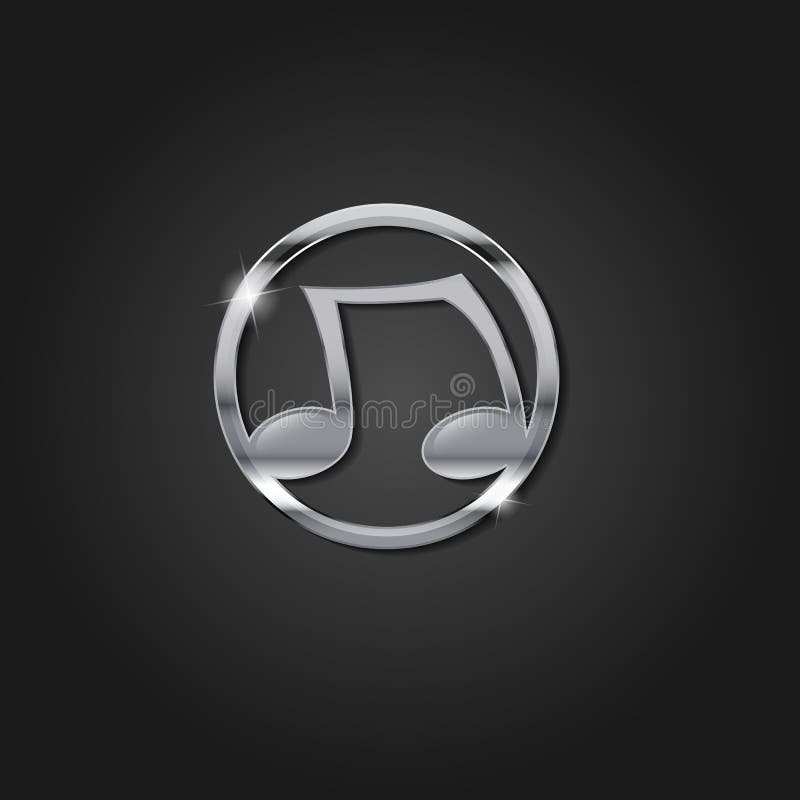 Silver Music Notes Background Stock Vector - Illustration of texture ...