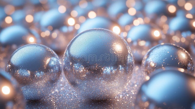 Shiny Silver Party Disco Balls Background Stock Photo - Image of ball ...