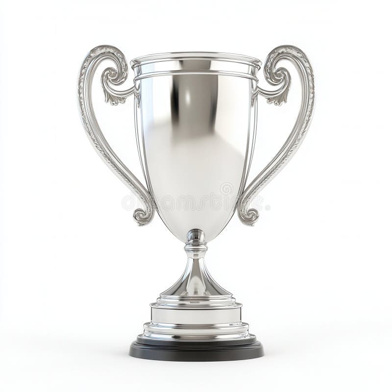 A Shiny Silver Trophy with Ornate Handles, Symbolizing Achievement and ...