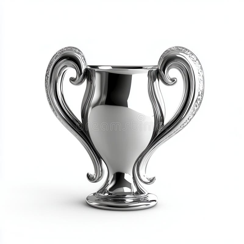 A Shiny Silver Trophy with Ornate Handles, Symbolizing Achievement and ...