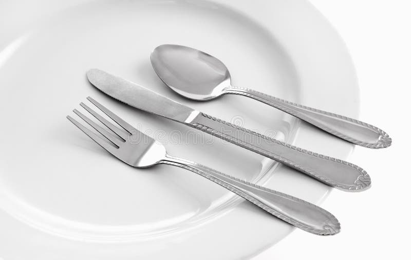 Shiny Silverware stock photo. Image of place, dishware - 34309006