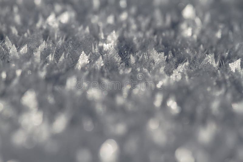 Shiny snow crystals stock image. Image of closeup, frozen - 85961785
