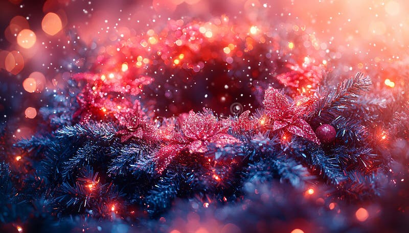 Shiny Snowflake Decoration Glowing in Dark Winter Night Generated by AI ...