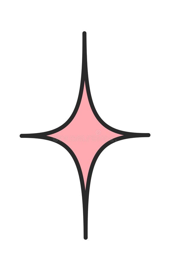 Shiny Sparkle Romantic Comic Design Stock Vector - Illustration of ...