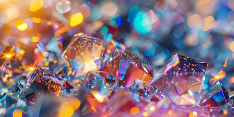 Shiny Sparkling Very Small Molitude of Diamonds, Texture, Top View ...