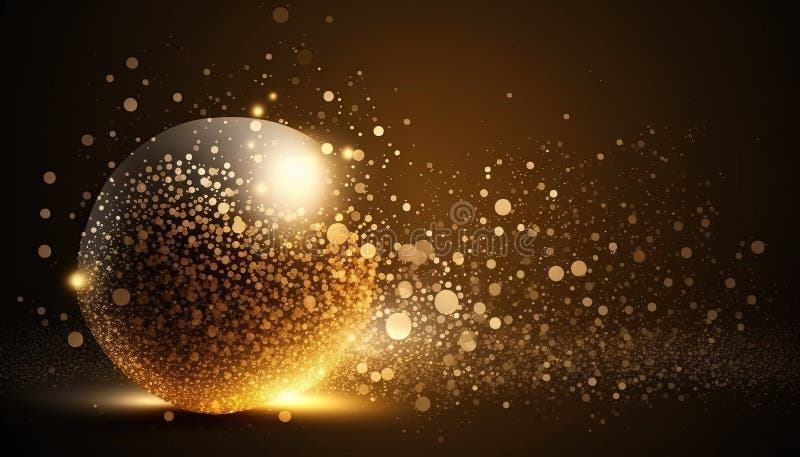 A Shiny Sphere with a Bright Light Coming Out of it Stock Illustration ...