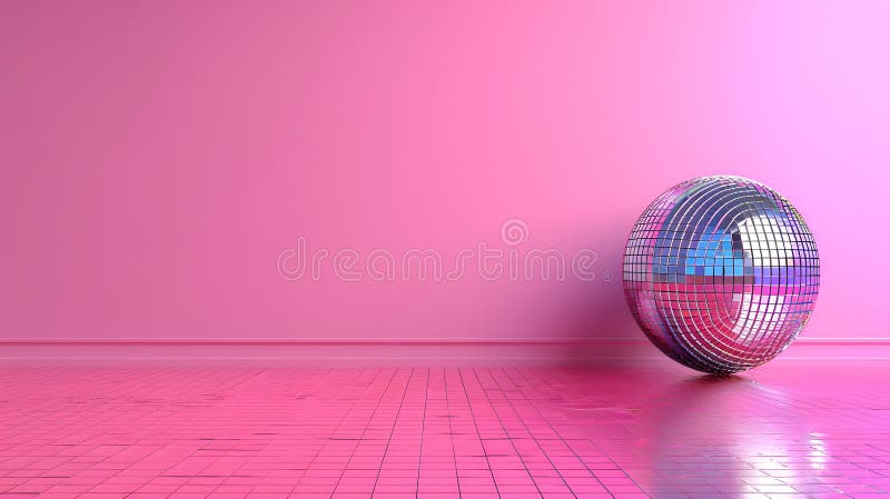 Shiny Sphere: a Funky Image of a Disco Ball Illuminating the Dance ...