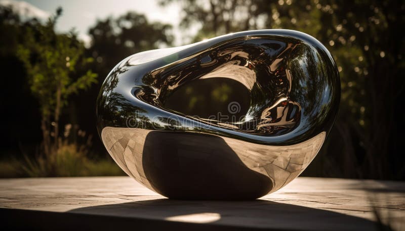 The Shiny Sphere Reflects the Beauty of Nature Heart Shape Generated by ...