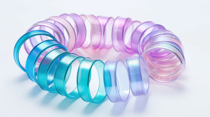 Shiny Spiral of Pastel Colors Stock Illustration - Illustration of ...