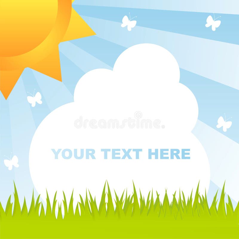 Shiny spring frame stock vector. Illustration of summer - 18964104