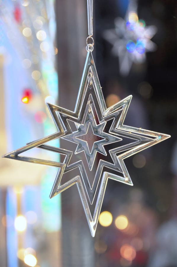 Shiny star stock photo. Image of object, hang, shiny, holiday - 8322836