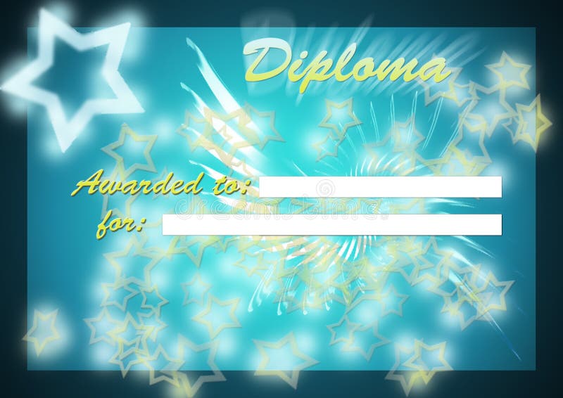 Shiny star diploma stock illustration. Illustration of write - 12338144