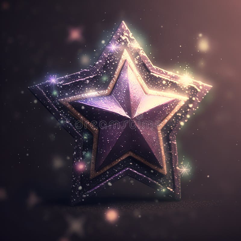 Shiny star, Generative AI stock illustration. Illustration of ...