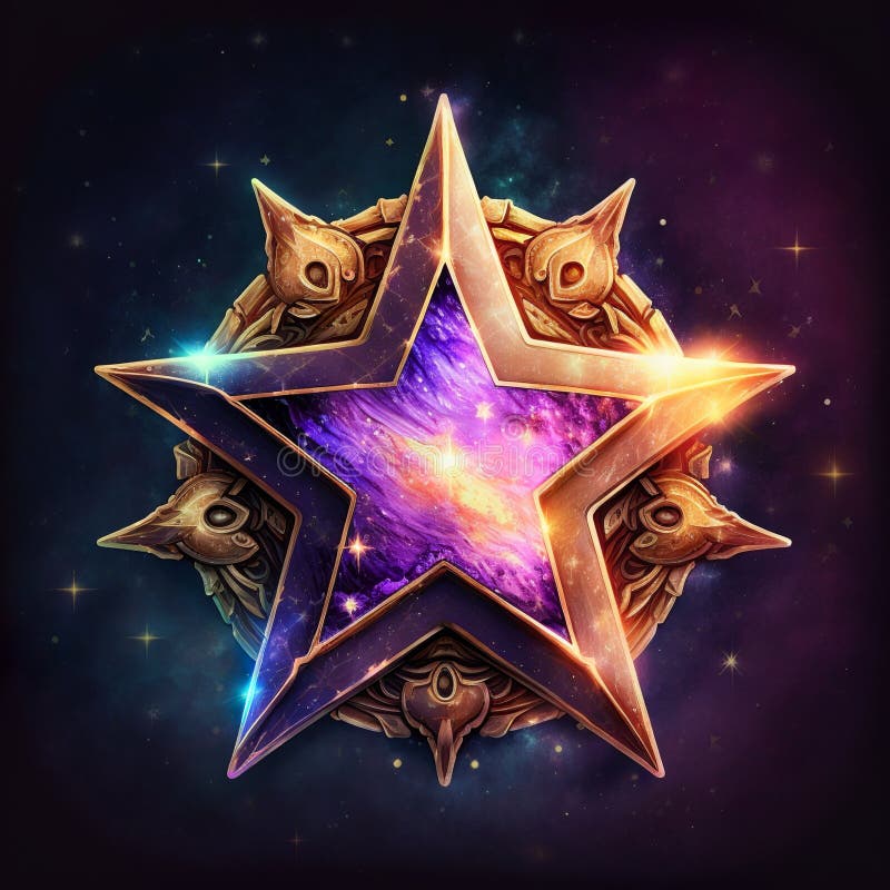 Shiny star, Generative AI stock illustration. Illustration of starshine ...