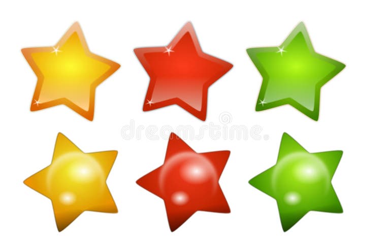 Shiny star symbols stock vector. Illustration of elements - 10983461