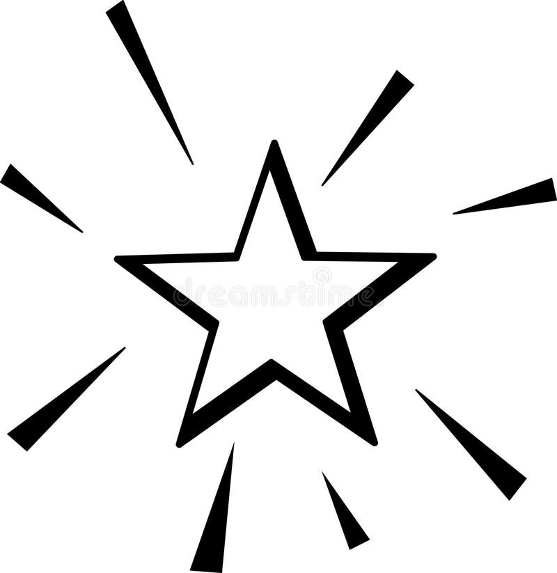 Shiny Star Vector Illustration Stock Vector - Illustration of shine ...