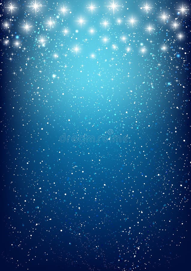 Shiny stars on blue stock vector. Illustration of color - 47202388