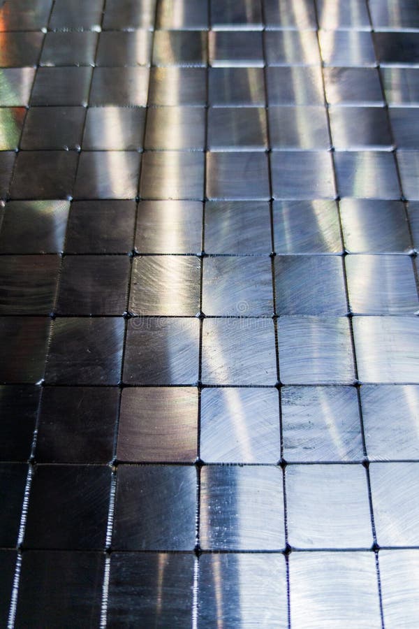 Shiny Steel Machined Blocks Pavement Surface Background - Close-up with ...