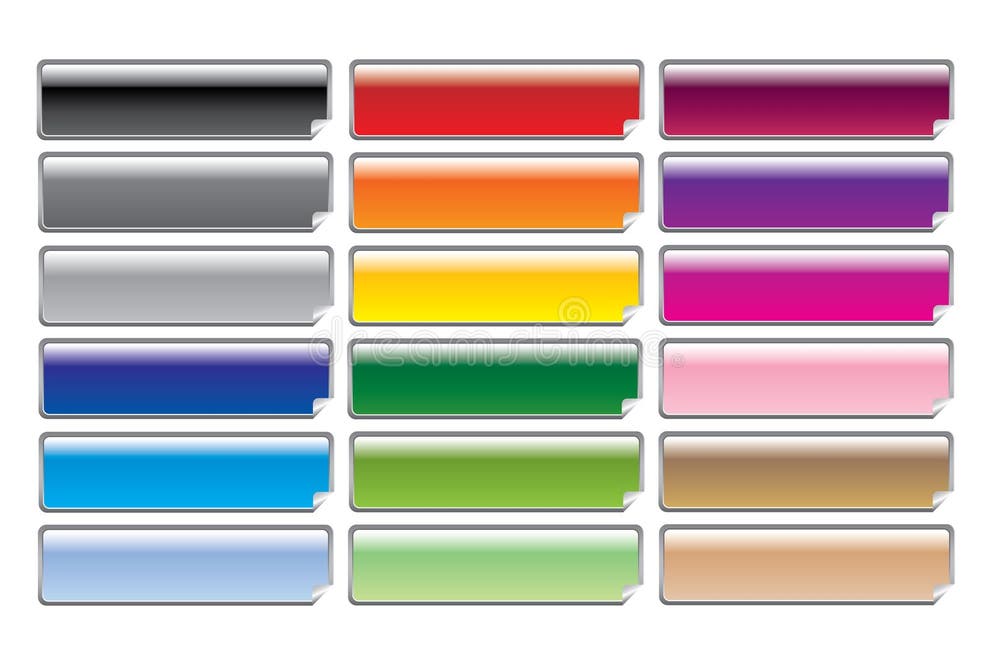 Shiny Stickers stock vector. Illustration of stickers - 7915833