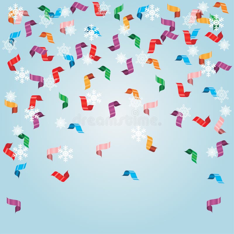 Shiny Streamers or Party Serpentine. Vector Stock Vector - Illustration ...