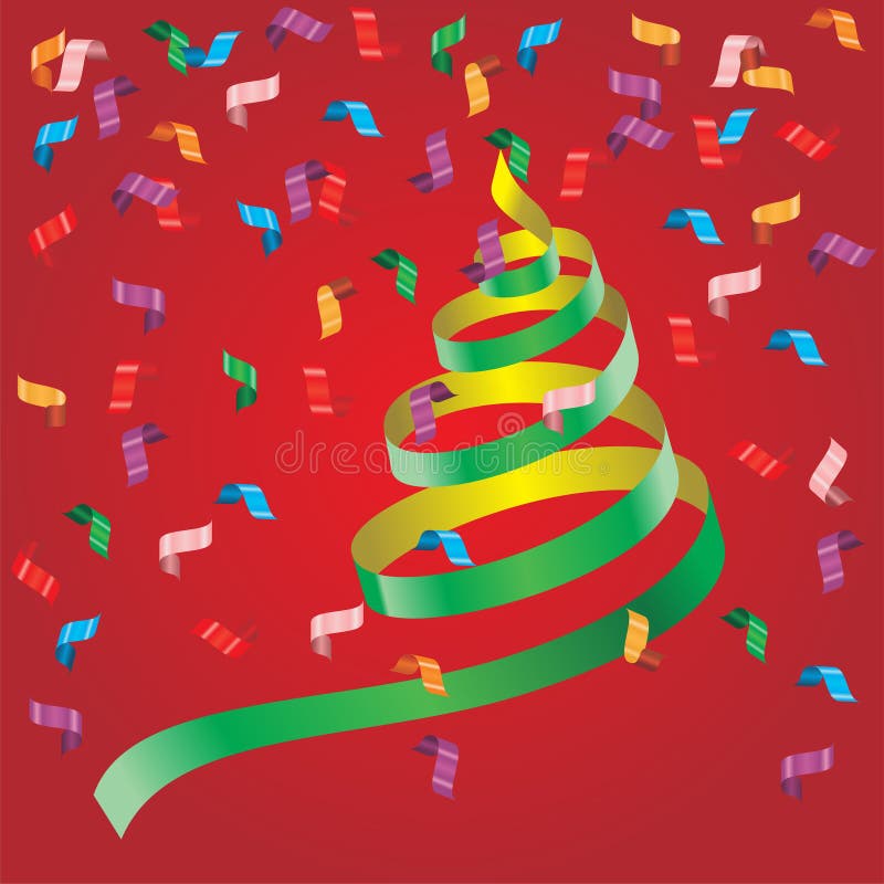 Shiny Streamers or Party Serpentine. Vector Stock Vector - Illustration ...