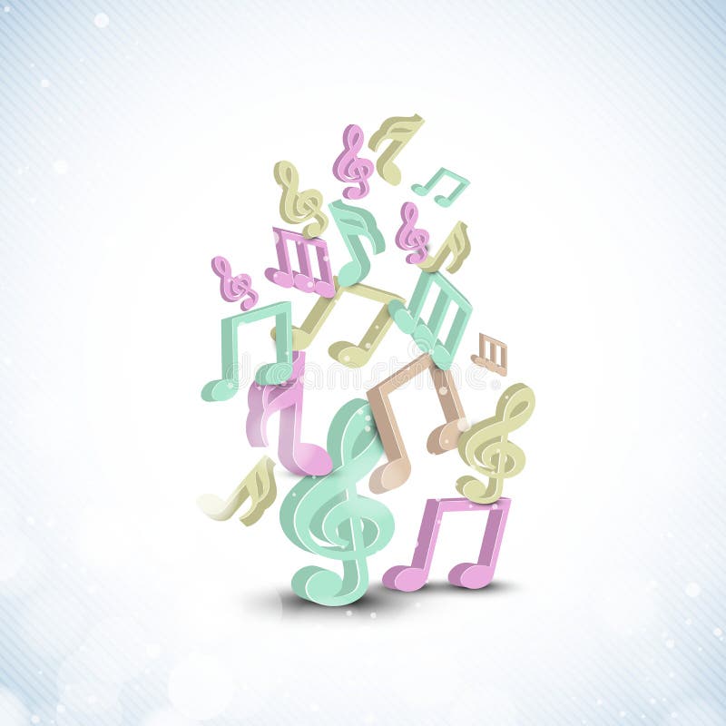 Stylish Musical Poster with Abstract Cello, Guitar, Trumpet and Piano ...