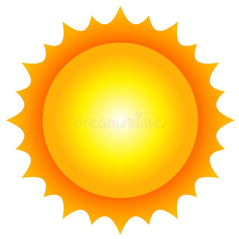 Shiny sun stock vector. Illustration of positivity, clipart - 27635502