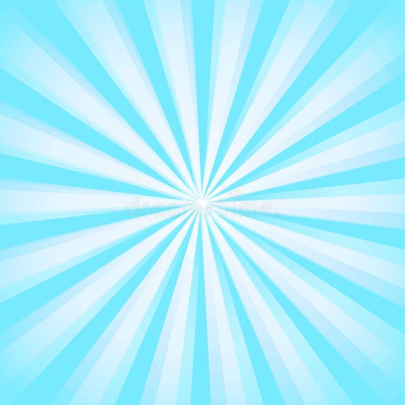 Shiny Sun Ray Background. Sun Sunburst Pattern. Blue Rays Summer ...