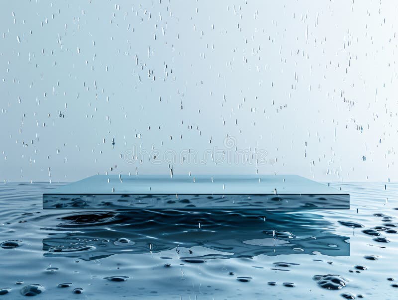 Shiny Surface Abstract Minimalistic Flat Podium. Stock Illustration ...