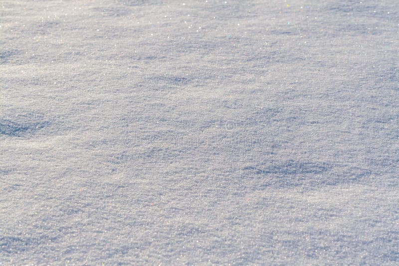 The Shiny Surface of the Snow, Sparkling with Different Colors Stock ...