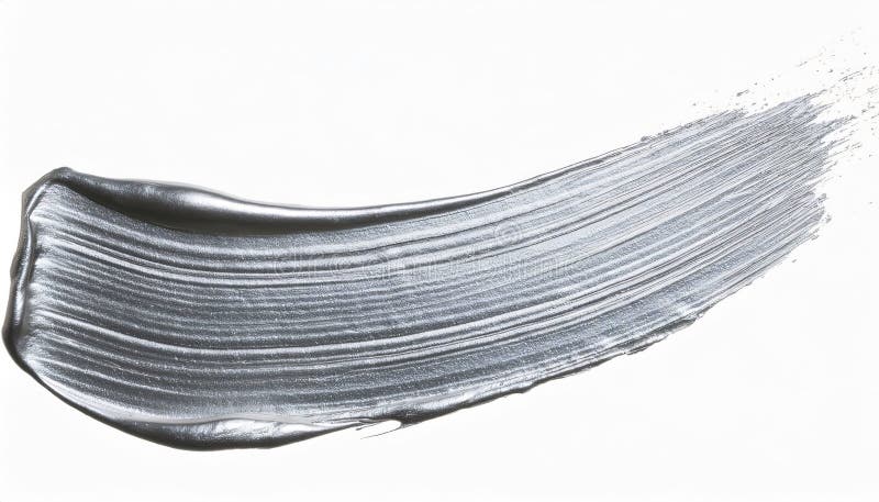 Shiny Textured Effect Created by Metallic Silver Paint on a White ...