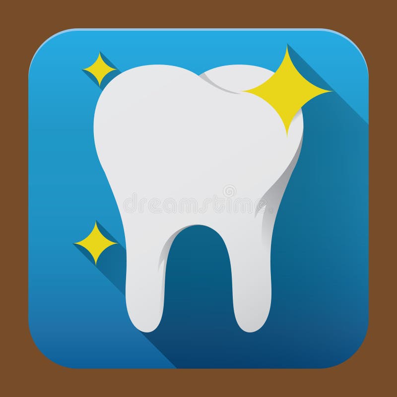 Shiny Tooth. Vector Illustration Decorative Design Stock Vector ...