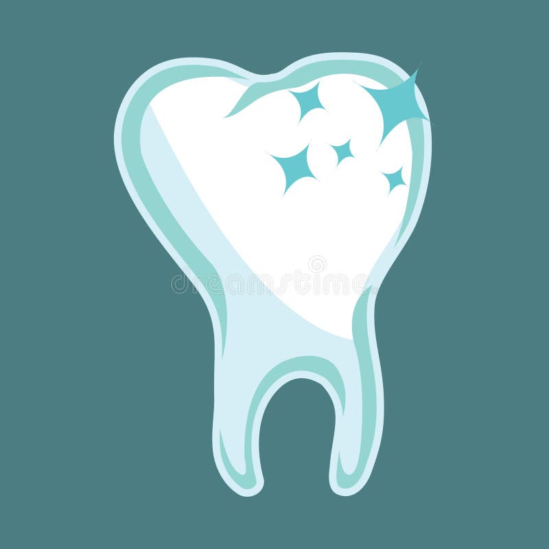 Shiny Tooth. Vector Illustration Decorative Design Stock Vector ...