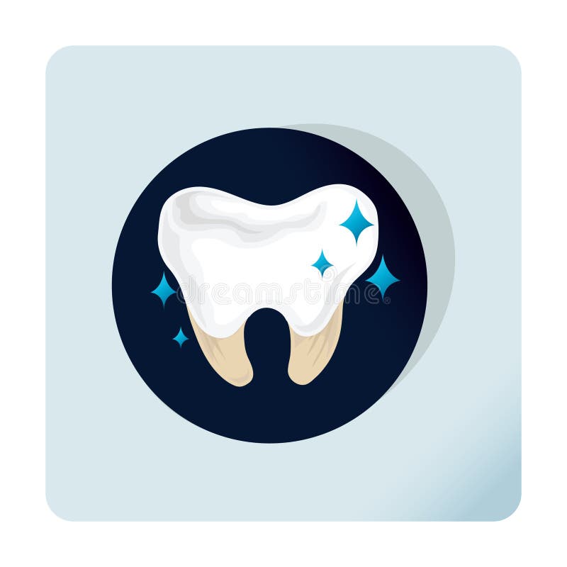 Shiny Tooth. Vector Illustration Decorative Design Stock Vector ...