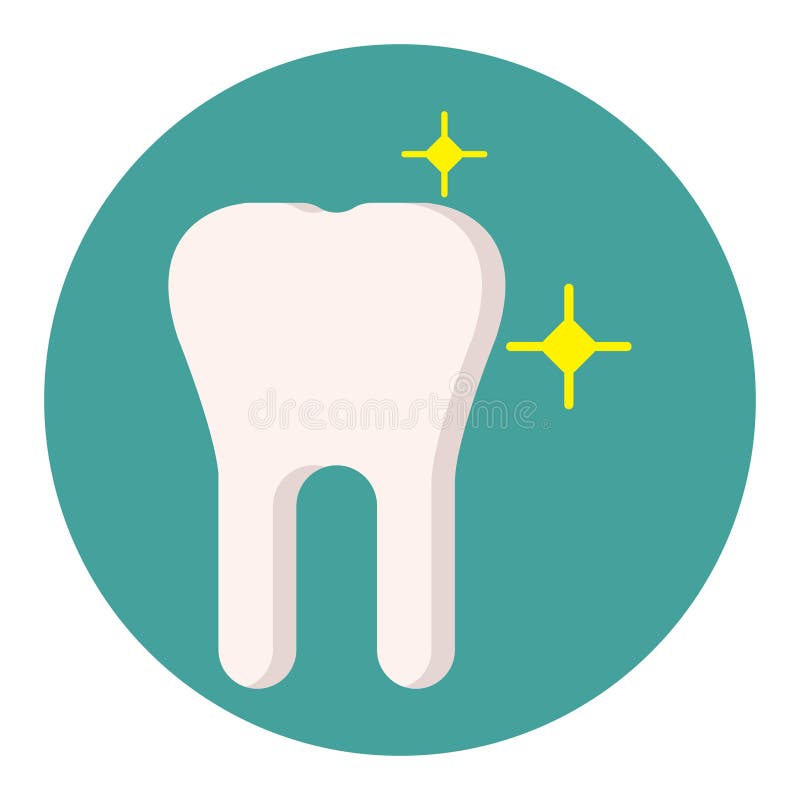 Shiny Tooth. Vector Illustration Decorative Design Stock Vector ...