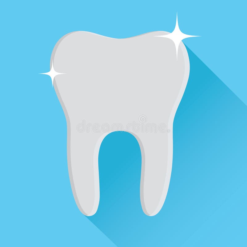 Shiny Tooth. Vector Illustration Decorative Design Stock Vector ...