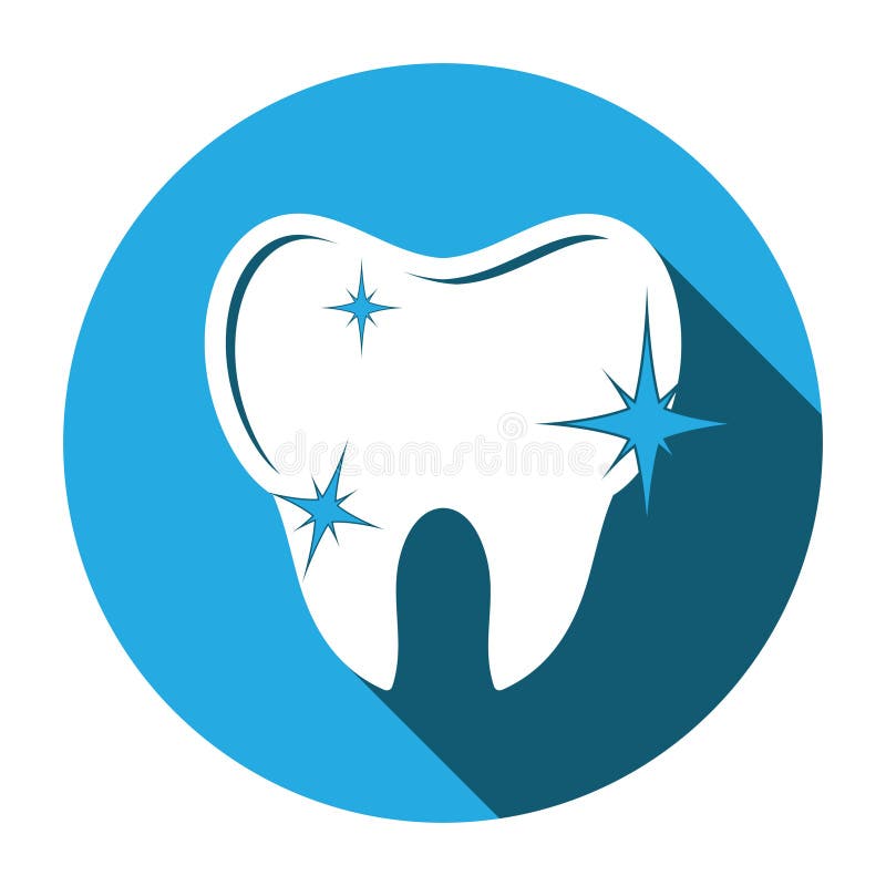 Shiny Tooth. Vector Illustration Decorative Design Stock Vector ...